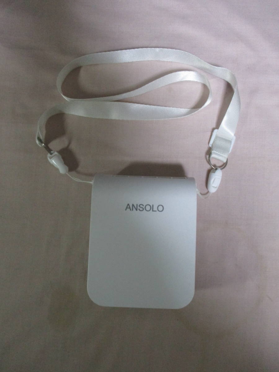 【やや傷や汚れあり】鶯】 ANSOLO ポータブルファン AR-F01 ポータブルベルト携帯ファン ネックホルダー付 中古美品の落札情報詳細 - ヤフオク落札価格検索 オークフリー