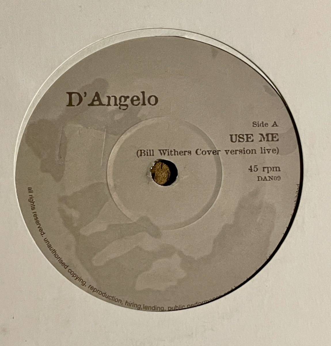 【目立った傷や汚れなし】【 Bill Withers cover 】D'angelo - Really Love / Use Me ...