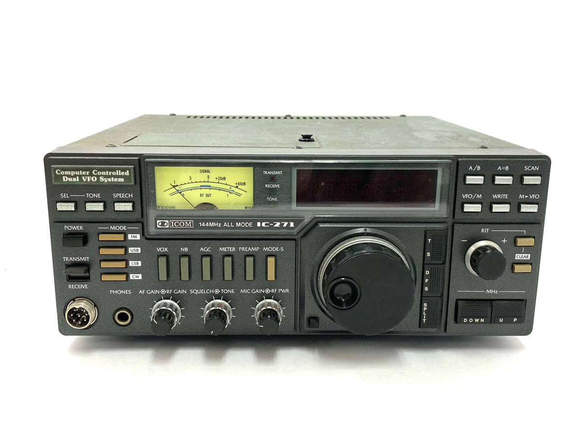 【全体的に状態が悪い】 (4) ICOM/アイコム 144MHz オールモード IC-271 Computer Controlled Dual ...
