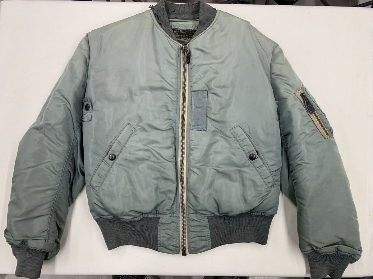 【傷や汚れあり】50S 初期型MA-1 MIL-J-8279B オリジナル ビンテージ（フライトジャケット L-2 B-15 A-2 G-1 デッキジャケット フィールドジャケット）の落札情報 ...
