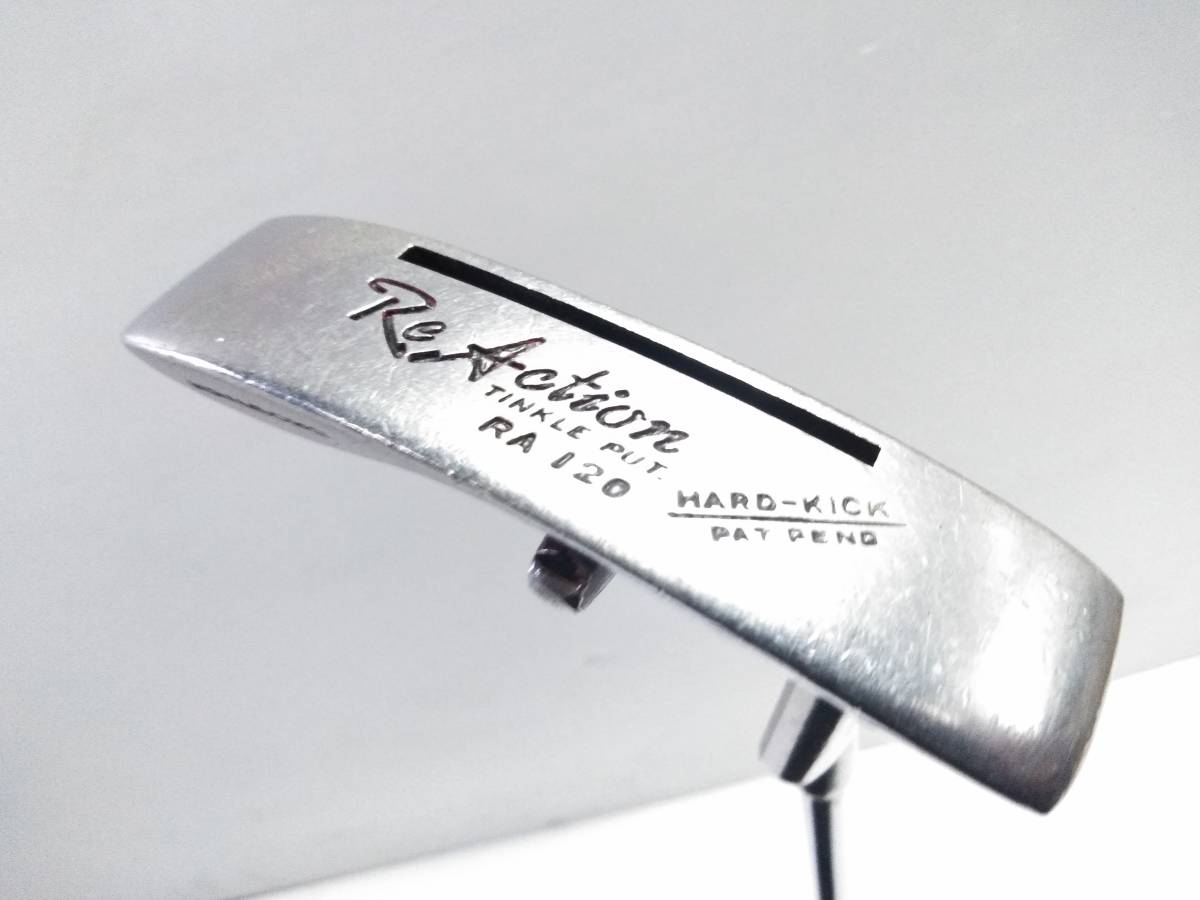 【やや傷や汚れあり】 クラウナー CROWNER Re Action TINKLE PLUS TP-0011 パター スチールシャフト 34 ...