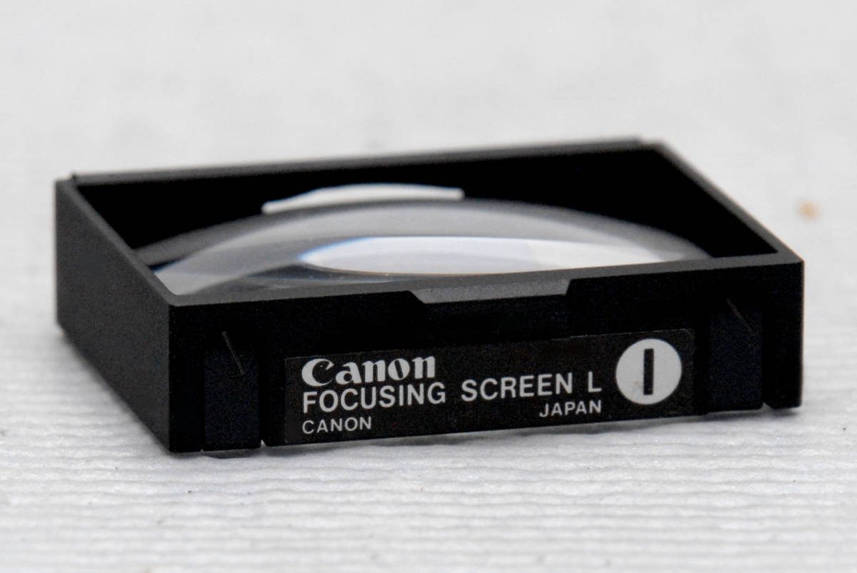 【目立った傷や汚れなし】（綺麗）Canon キャノン 最高峰 昔の高級一眼レフカメラ F-1専用 フォーカシングスクリーン I 希少品の落札 ...