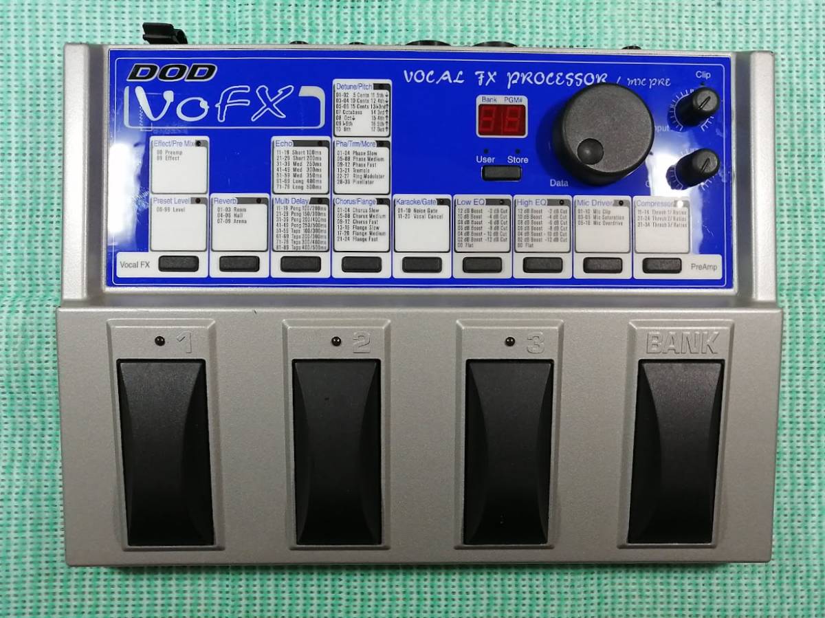 【傷や汚れあり】DOD VOFX VOCAL FX PROCESSOR ボーカル用 エフェクター AC-AC電源アダプター＆日本語マニュアル付属の落札情報詳細 - Yahoo!オークション落札 ...