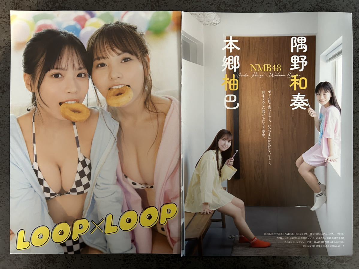 【目立った傷や汚れなし】切り抜き 本郷柚巴 隅野和奏(NMB48) 22P グラビアザテレビジョン vol.62 LOOP × LOOPの落札情報詳細 - ヤフオク落札価格検索 オークフリー