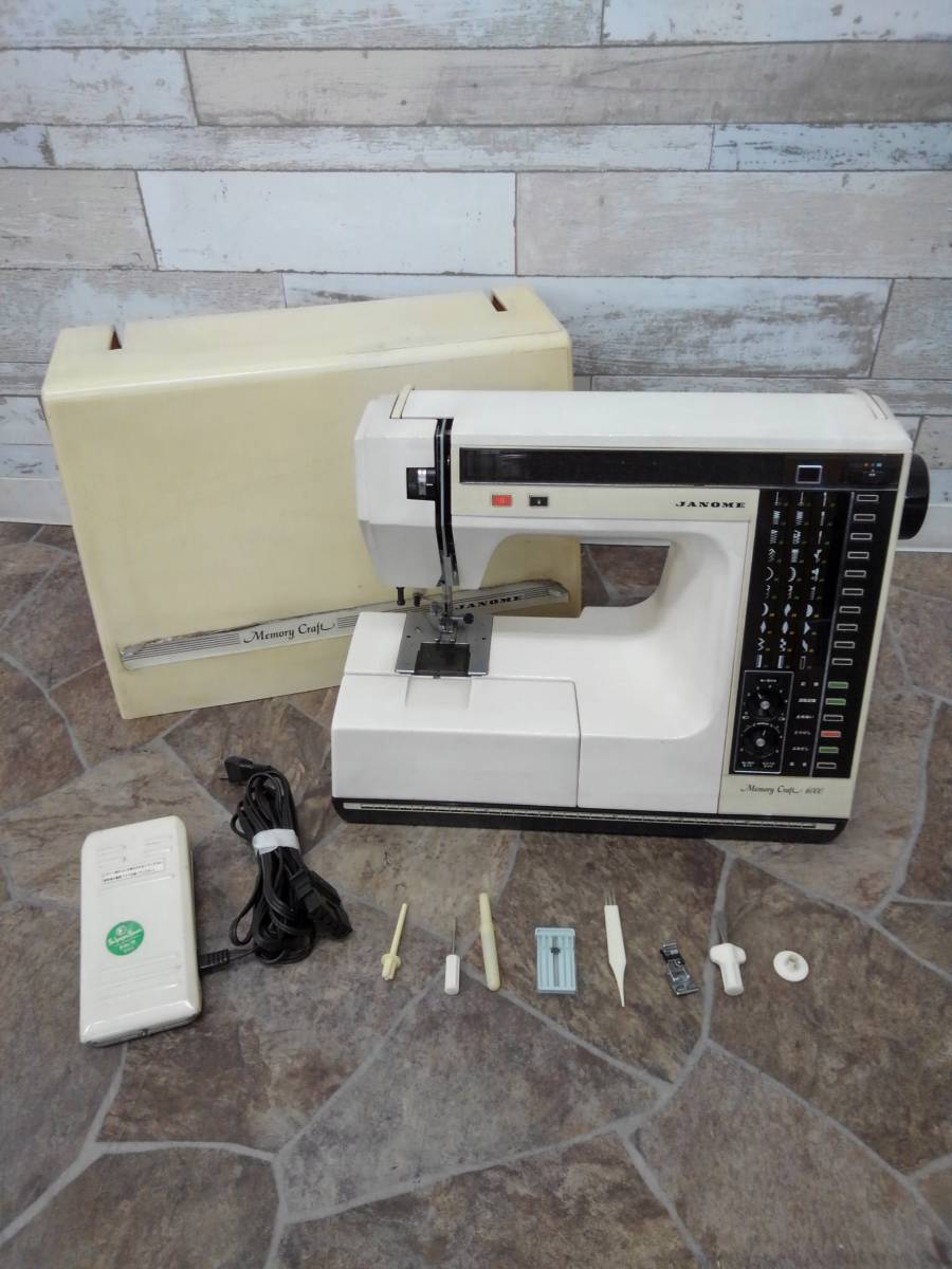 【傷や汚れあり】H265219(023)-818/SM6000 JANOME ジャノメ メモリークラフト ミシン MODEL 6000の落札 ...