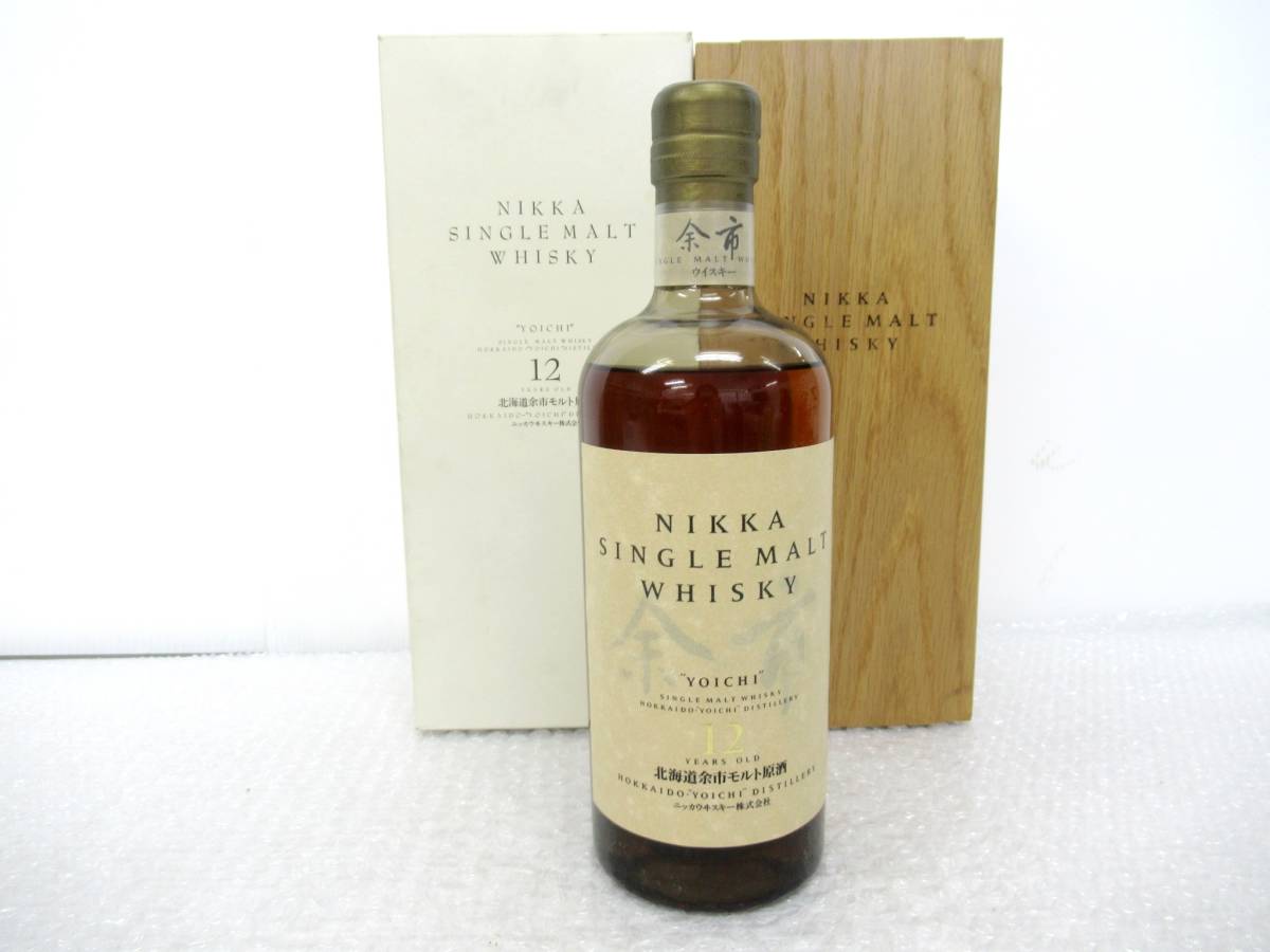 【目立った傷や汚れなし】【ニッカウヰスキー】丑⑤128//余市 12年/NIKKA SINGLE MALT WHISKY 北海道余市モルト原酒12年/750ml 43% 約1290gの落札情報 ...