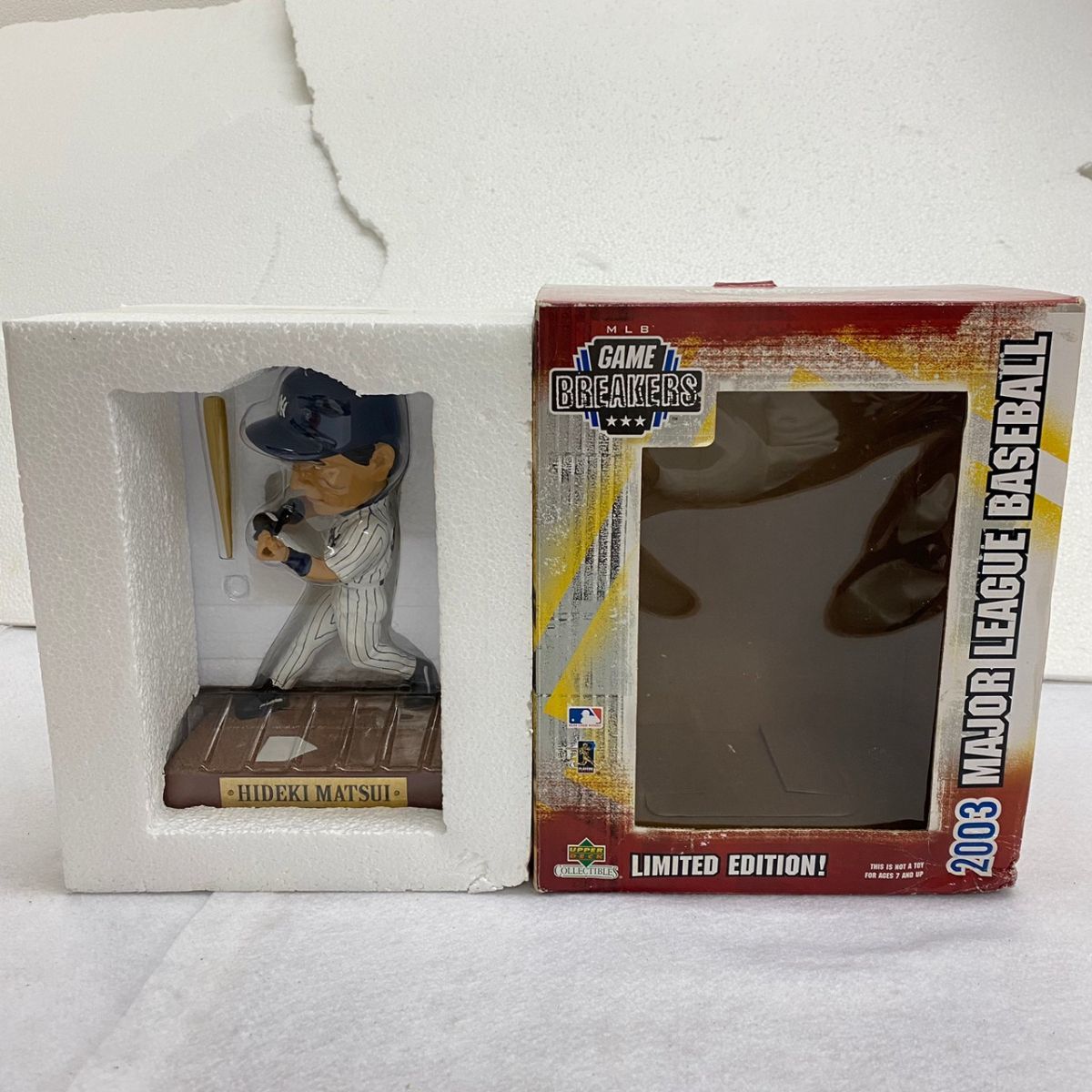 【傷や汚れあり】Q331-O19-1489 松井秀喜 ニューヨークヤンキース フィギュア 中身開封 MLB GAME BREAKERS 2003 メジャーリーグ 人形 置物 ②の落札情報詳細 ...