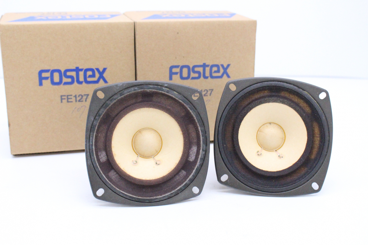【やや傷や汚れあり】【ト石】FOSTEX/フォステクス FE107 フルレンジ ペア スピーカー・未使用 プロテクション KG810 3セット ...