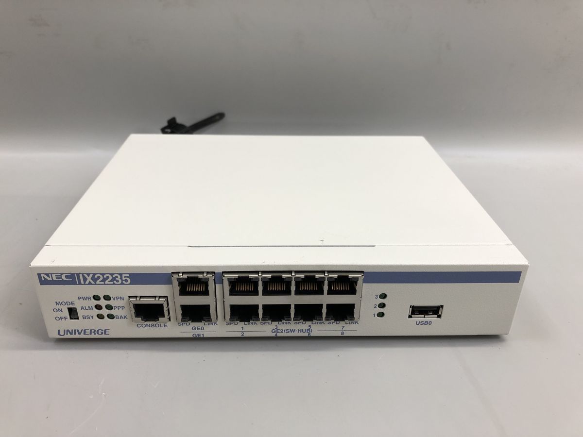 【やや傷や汚れあり】NEC VPN対応高速アクセスルータ UNIVERGE IX2235 10.7.18 (2022.11.4更新版)の落札 ...
