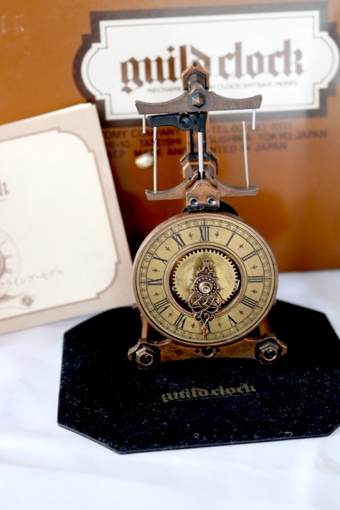 【目立った傷や汚れなし】 手巻き 置き時計 TOMY トミー Guild Clock ギルドクロック ゼンマイ式 からくり時計 の落札情報詳細 - Yahoo!オークション落札価格検索 オークフリー