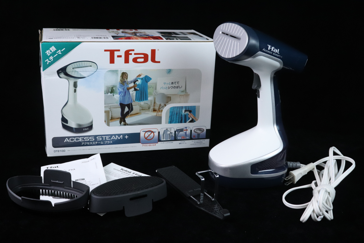 【B2811】 T-fal ACCESS STEAM+ ティファール アクセススチーム プラス DT8100 衣類スチーマー スチームアイロン ...