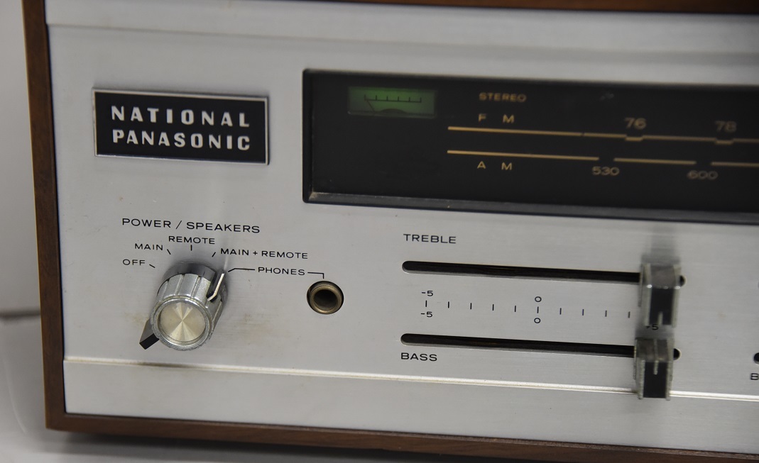 【やや傷や汚れあり】KY4-14 通電確認済 National Panasonic SA-40 AM FMチューナー ステレオレシーバー 現状 ...