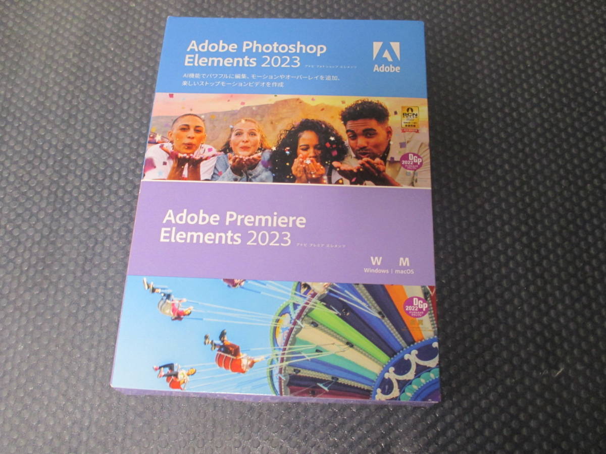 【未使用に近い】401y2714★【ソフトウェア】Adobe Photoshop Elements & Premiere Elements ...