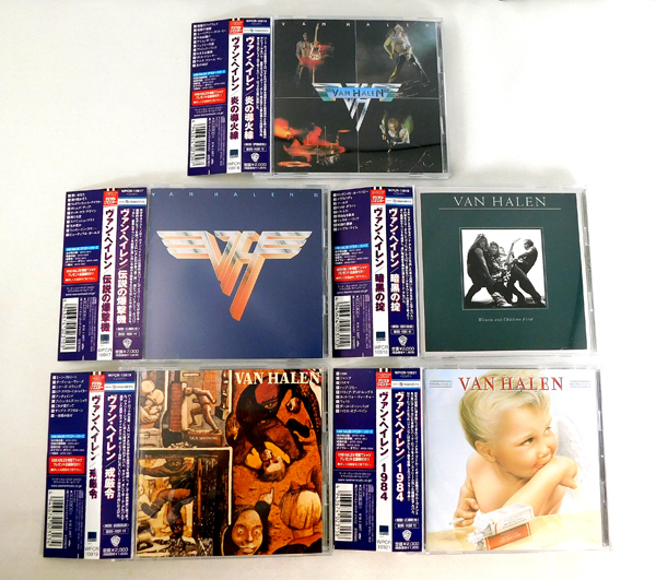 【目立った傷や汚れなし】ヴァン・ヘイレン VAN HALEN [CD] 5タイトルセット デジタルリマスター/HDCD仕様「炎の導火線/伝説の ...