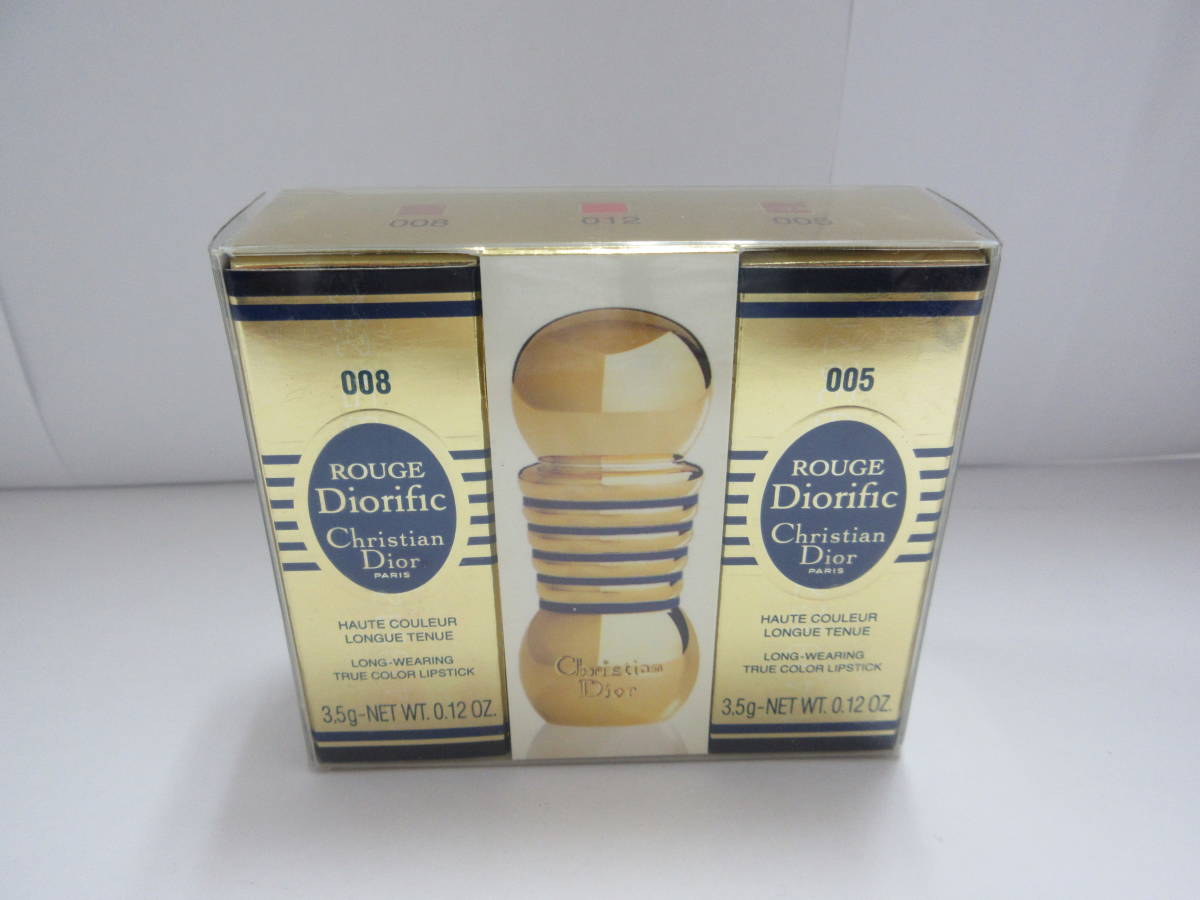【未使用に近い】☆ROUGE Christian Dior クリスチャン・ディオール Diorific ディオリフィック 3本セット 008 ...