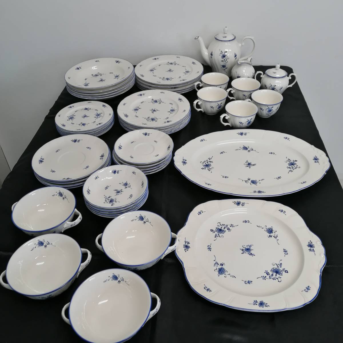 【目立った傷や汚れなし】s0386 Noritake CRAFTONE まとめ ノリタケクラフトーン ブルー ホワイト ブランド 花柄 洋食器 ...