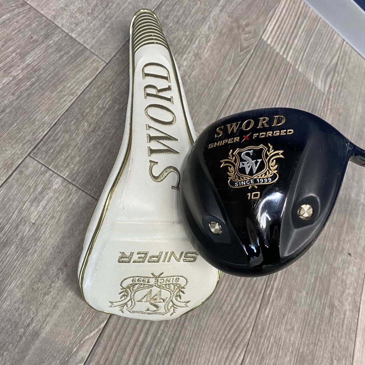 【傷や汚れあり】カタナ SWORD SNIPER NEW 4WD Hi ドライバー 45.5Inch フレックスR 10° 右利き用 ヘッド ...
