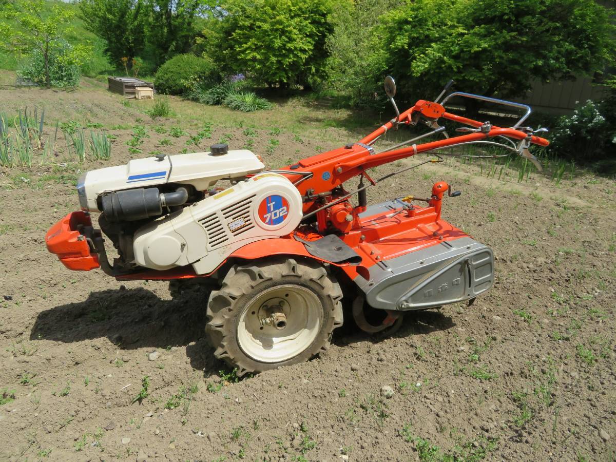 【傷や汚れあり】 整備済み・動作良好 T702 クボタ テーラー 耕運機 管理機 おまけ付き 茨城県より 引取りor配達 ガソリン 7馬力の ...