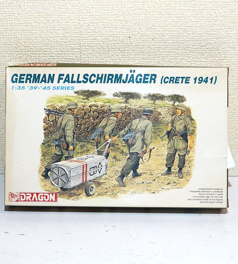 【未使用】ドラゴン DRAGON 1/35 ドイツ軍 降下猟兵 メルクール作戦 クレタ島 6070 WWⅡ 降下スモック プラモデル ...