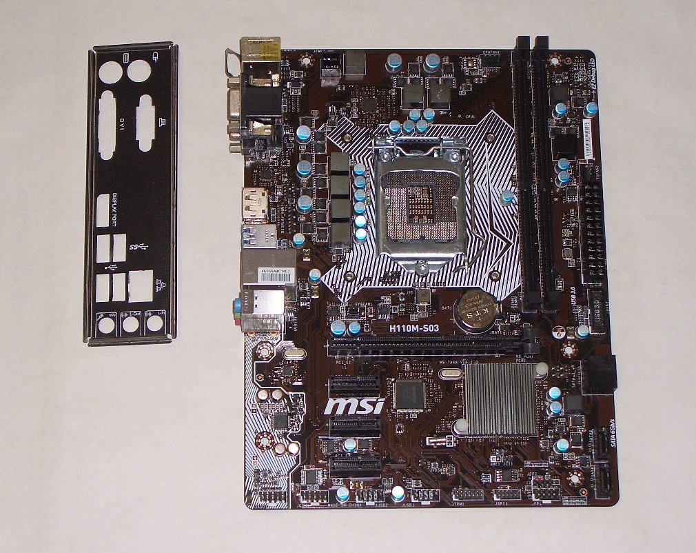 【目立った傷や汚れなし】 mouse computer/MSI Micro-ATX Skylake/Kaby Lake対応『H110M-S03』H110チップセット/LGA1151 完動品！の ...