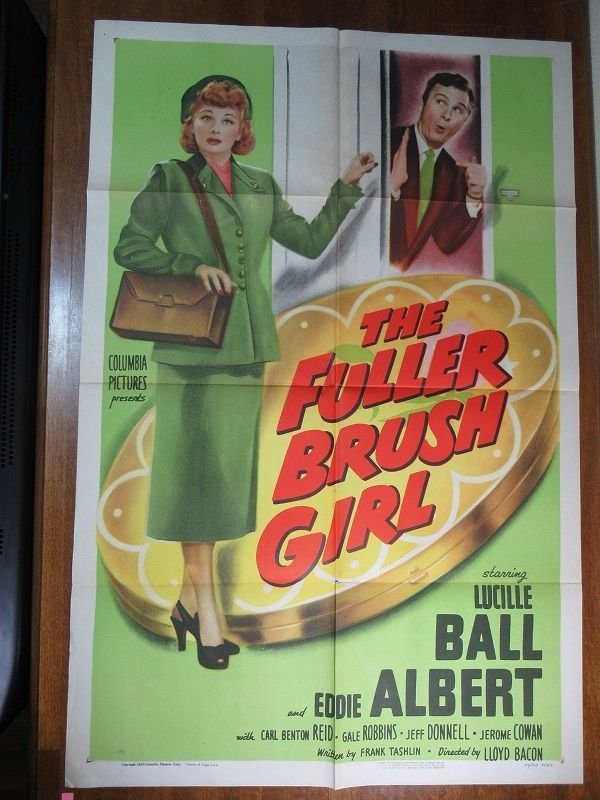 【傷や汚れあり】※N0633/US版1sh 映画ポスター【 The Fuller Brush Girl 】(フラーブラシガール)監督ロイド ...