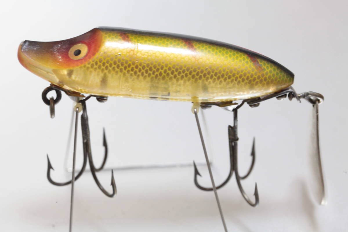 【目立った傷や汚れなし】希少カラー Heddon Flaptail Jr. 9P ヘドン フラップテール ジュニア ウッド シェイクスピア ...