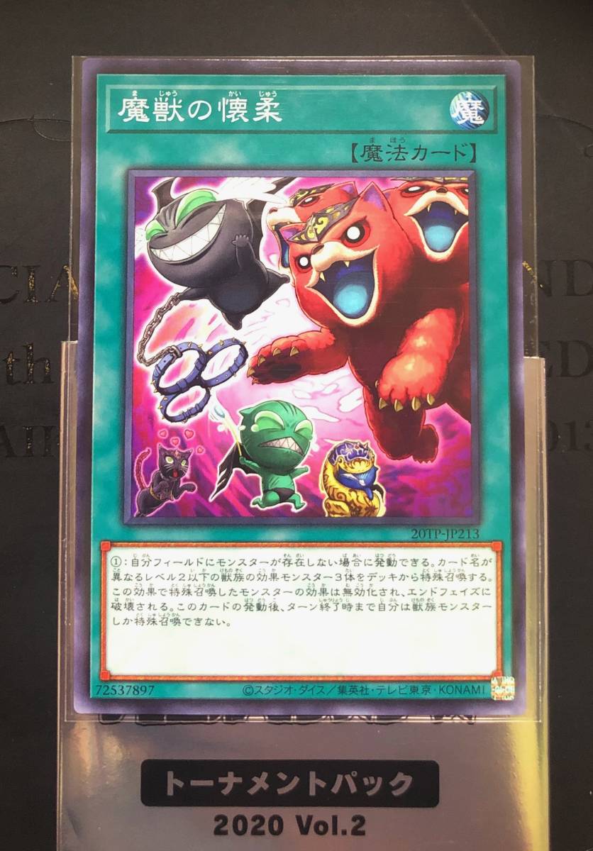 【未使用】日版 トーナメントパック 2020 Vol.2 魔獣の懐柔 ノーマル 1枚 20TP-JP213 Normalの落札情報詳細 - ヤフオク落札価格検索 オークフリー