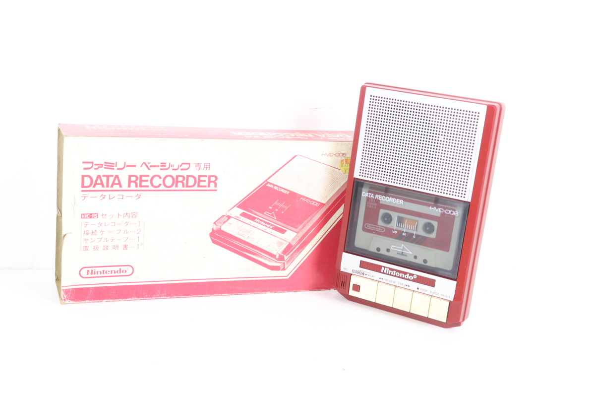 【目立った傷や汚れなし】【動作OK】Nintendo HVC-008 DATA RECORDER 任天堂 ファミリー ベーシック専用 データ ...