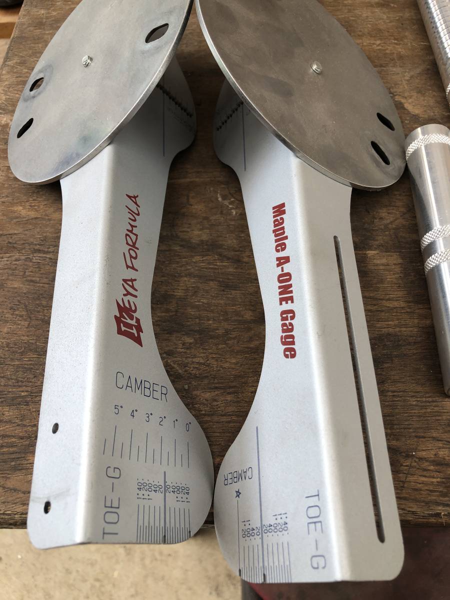 【やや傷や汚れあり】中古 備品 イケヤ フォーミュラー MAPLE A-ONE GAGE フルセット (4穴・5穴/100・114.3用 ...