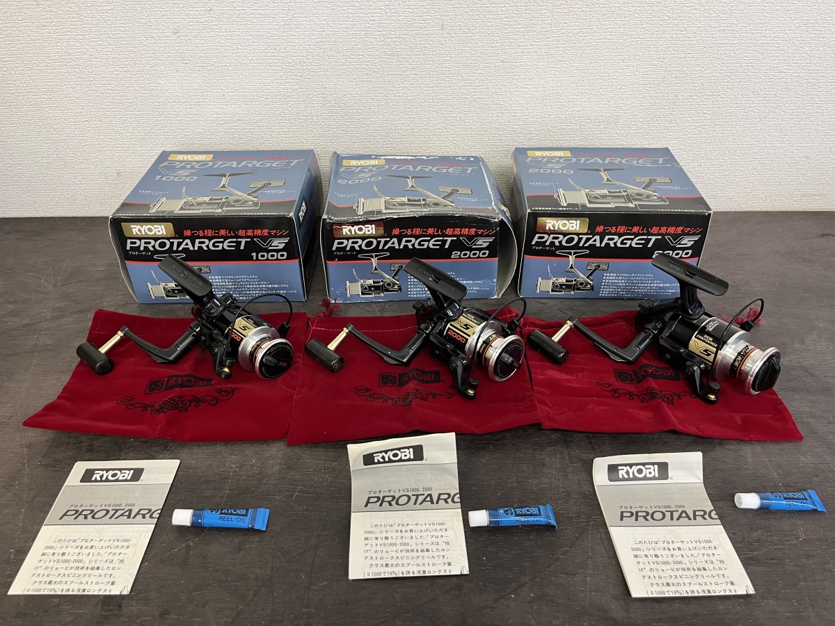 【未使用】未使用 極美品 リール3点まとめ売り RYOBI リョービ PROTARGET プロターゲットVS 1000 2000 スピニングリール 当時の高級機の落札情報詳細 - ヤフオク落札 ...