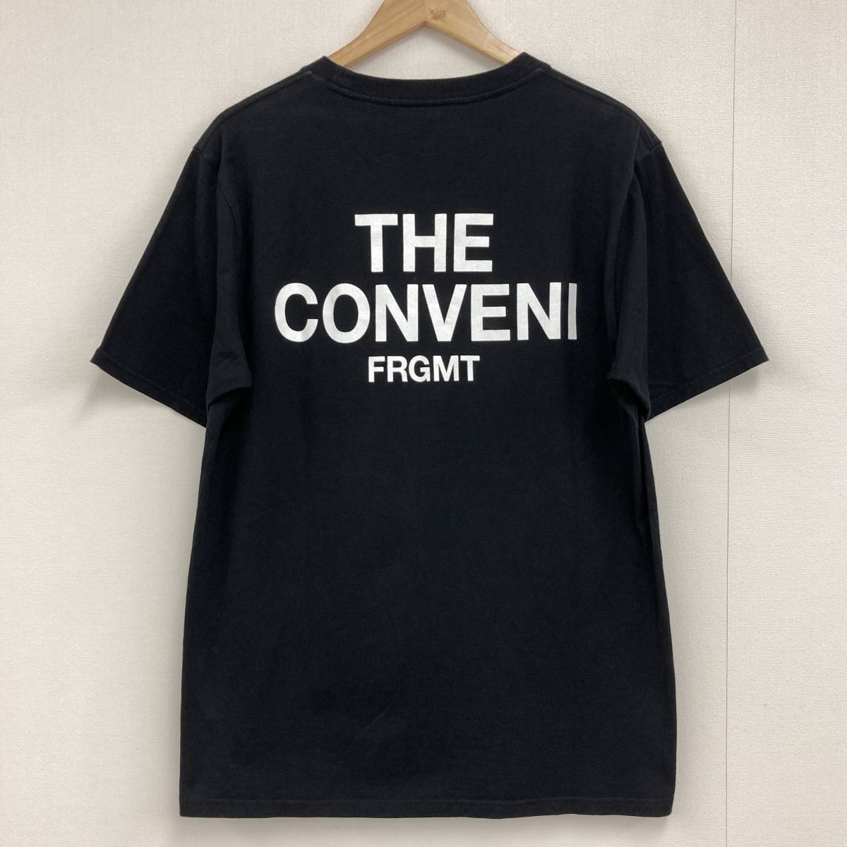 【目立った傷や汚れなし】fragment × THE CONVENI GINZA ロゴ 半袖 ポケット Tシャツ ブラック Lサイズ ...