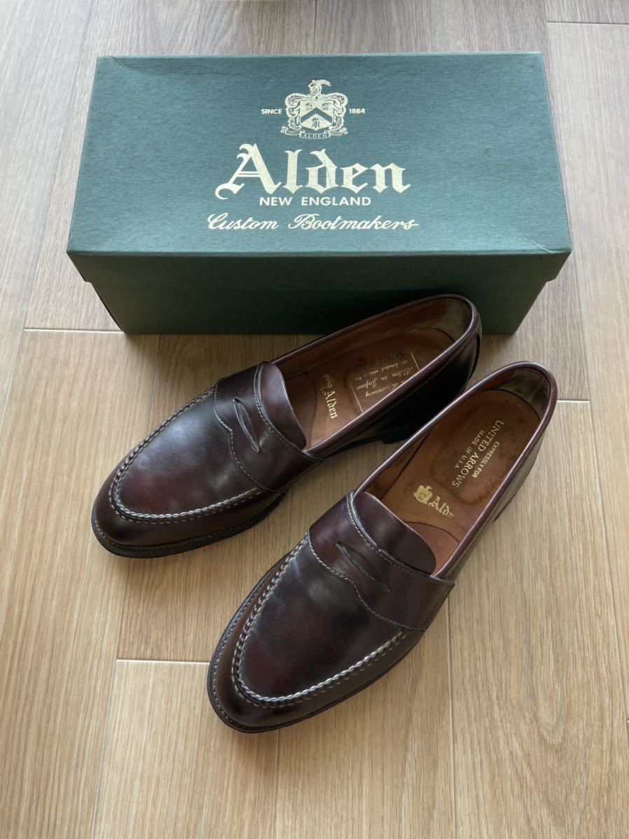 【目立った傷や汚れなし】ALDEN オールデン200足限定 9616U UA別注 ラコタハウス15周年 アンラインドローファー 9.5D 99162 986 ブルックスブラザーズ トムラストの ...