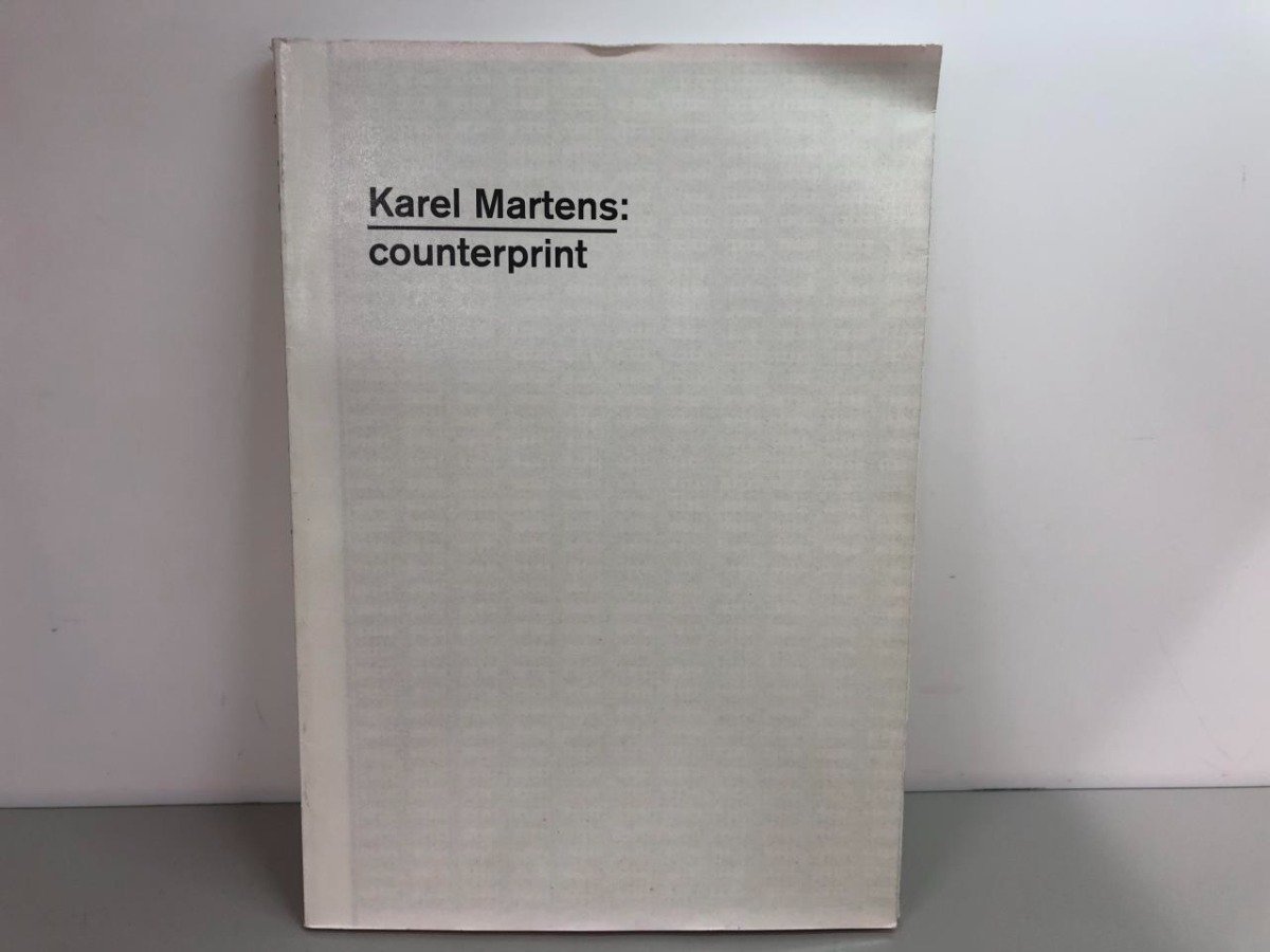 【全体的に状態が悪い】★ 【洋書 Karel Martens Counterprint カレル・マルテンス】170-02307の落札情報詳細 - ヤフオク落札価格検索 オークフリー