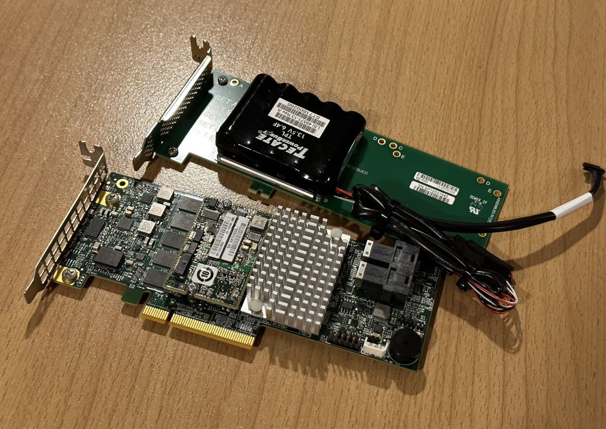 【目立った傷や汚れなし】★美品送無★SuperMicro AOC S3108L H8iR LSI MegaRAID 3108 SAS ...