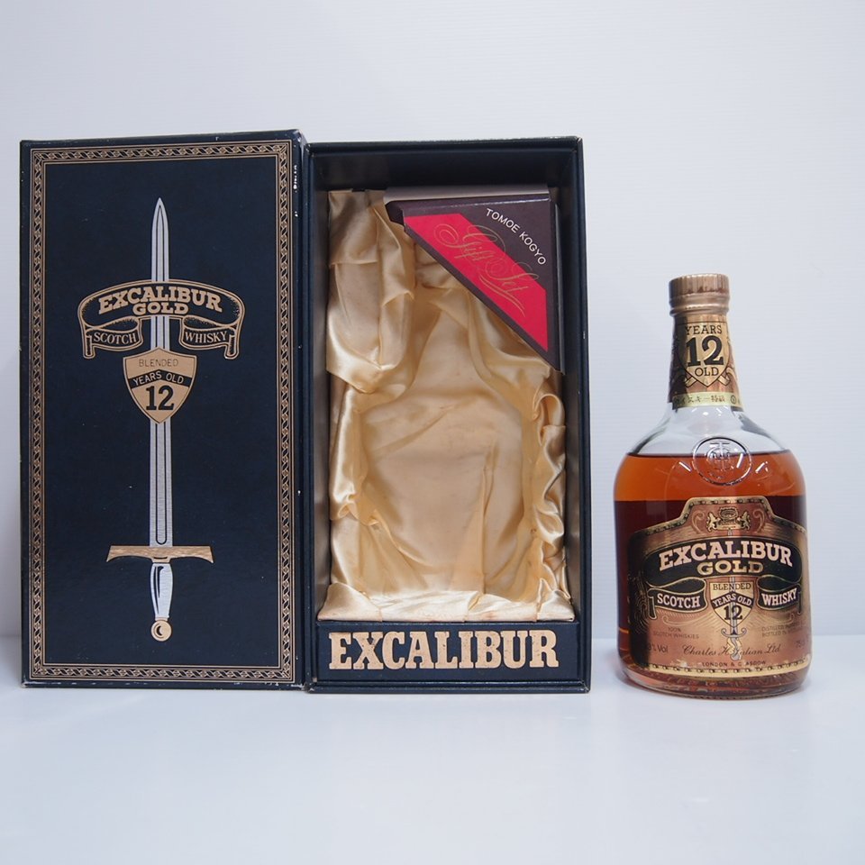 【やや傷や汚れあり】L33404mHC2 EXCALIBUR GOLD 12年 エクスカリバー ゴールド スコッチ ウイスキー特級 750ml ...