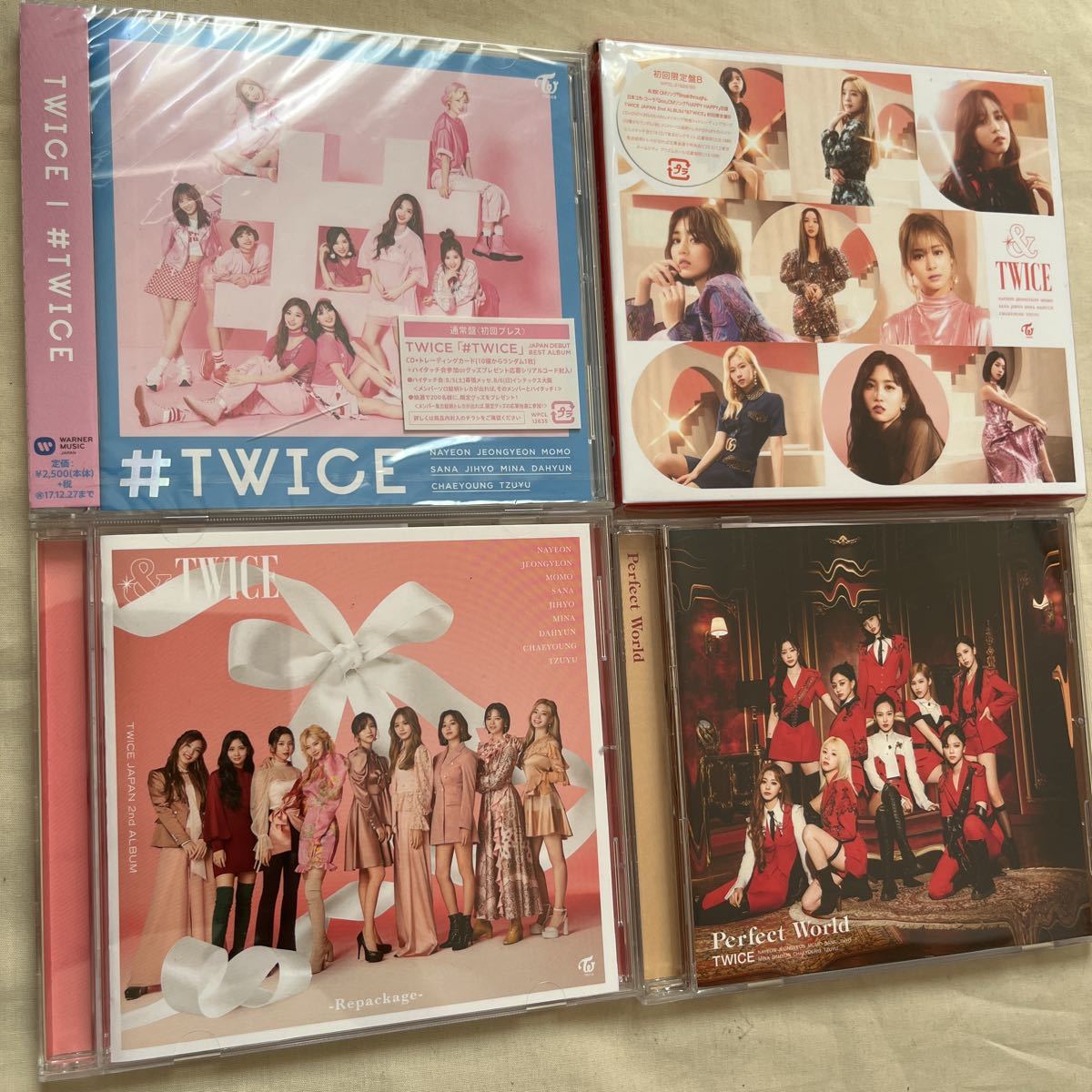 【傷や汚れあり】TWICE CD4枚セット #TWICE/&TWICE/&TWICE-Repackage-/Perfect Worldの落札情報詳細 - ヤフオク落札価格検索 オークフリー