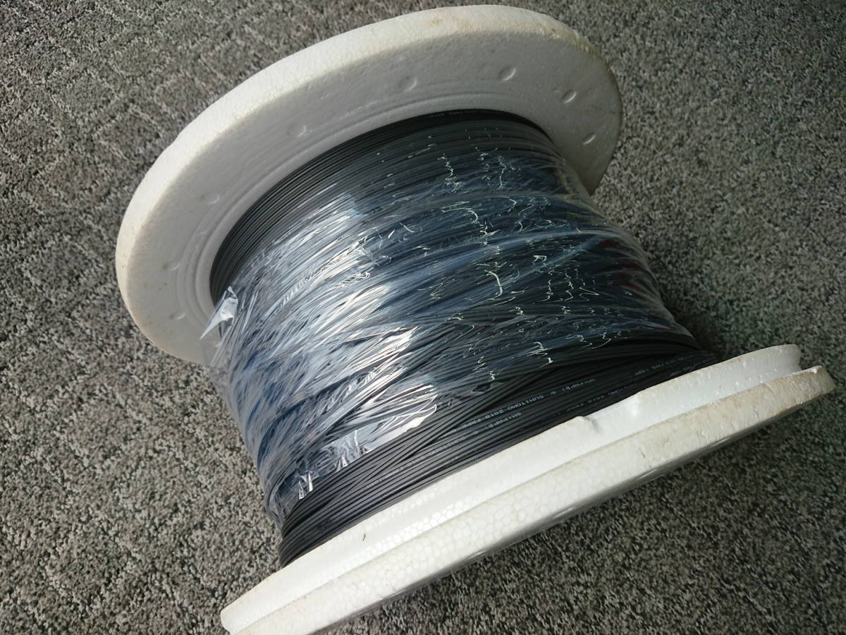 【やや傷や汚れあり】未使用 使いかけ 住友電気 FRPE 光ケーブル 2018年製 残量110m 4SM(PAPB)-D4-E-FR-NM ...