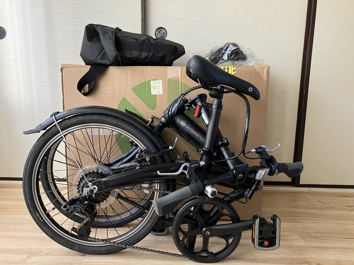 【目立った傷や汚れなし】折りたたみ自転車 DAHON ROUTE マットブラック（2022年モデル）走行少綺麗☆格安スタートの落札情報詳細 - ヤフオク落札価格検索 オークフリー
