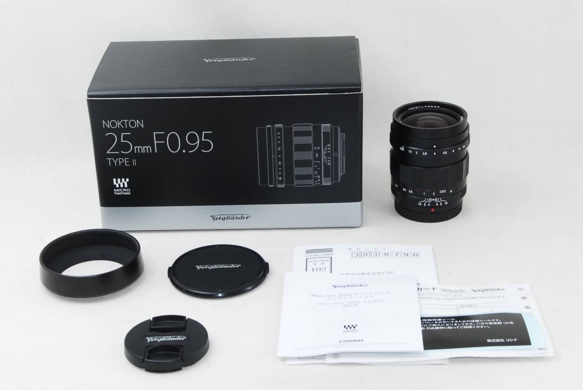 【目立った傷や汚れなし】★良品★Voigtlander フォクトレンダー NOKTON ノクトン 25mm F0.95 TYPE Ⅱマイクロ ...