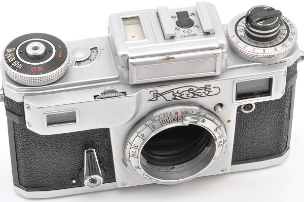 【やや傷や汚れあり】KIEV 4M キエフ 4M スプール 革ケース Russia ロシア製 CONTAX コンタックス Cマウント IV M ...