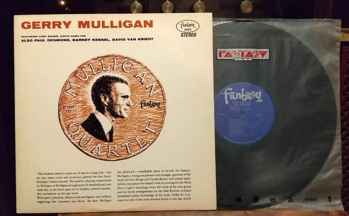 【やや傷や汚れあり】【LP・OJC・美盤】Gerry Mulligan Quartet Featuring Chet Baker, Chico ...