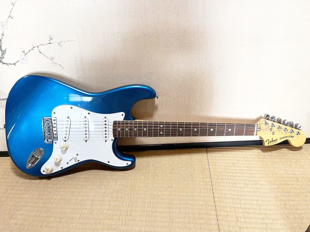 【目立った傷や汚れなし】エレキギター /TOKAI/トーカイ/81年製/Silver Star/シルバースター/ストラトキャスター/レイクプラ ...
