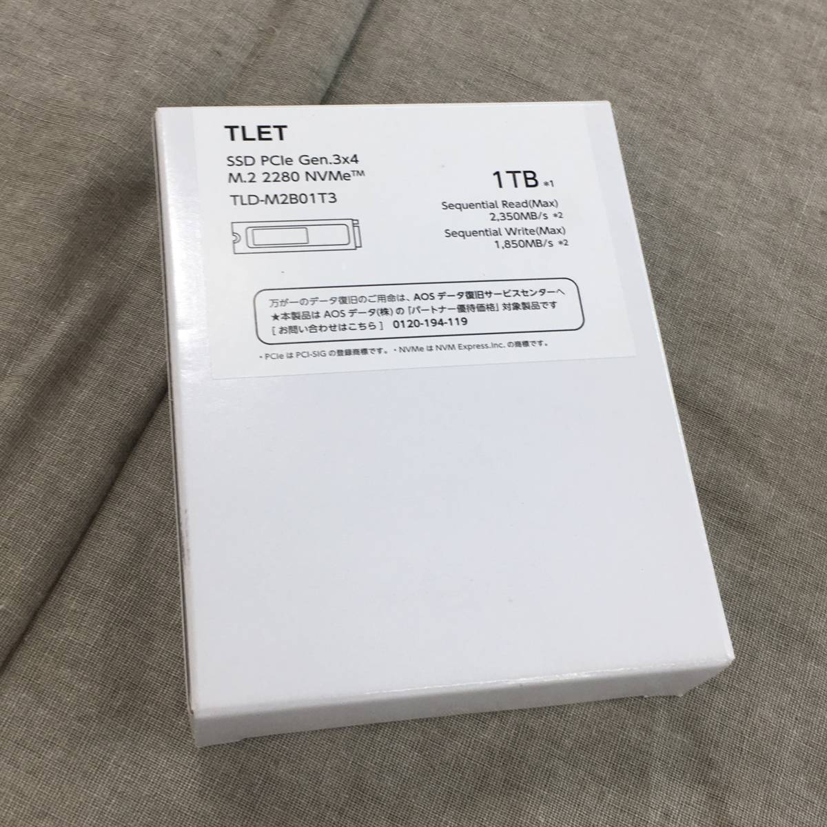 【目立った傷や汚れなし】現状品 東芝エルイートレーディング(TLET) 内蔵SSD 2TB PCle Gen3x4 M.2 2280 TLD ...