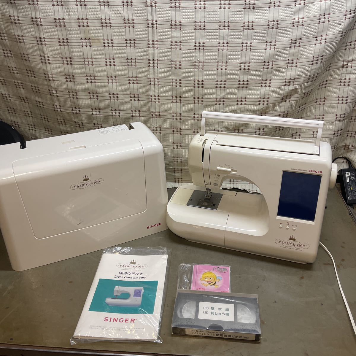 【全体的に状態が悪い】SINGER/シンガー コンピューターミシン FAIRY LAND フェアリーランド COMPUTER 9800 通電 ...
