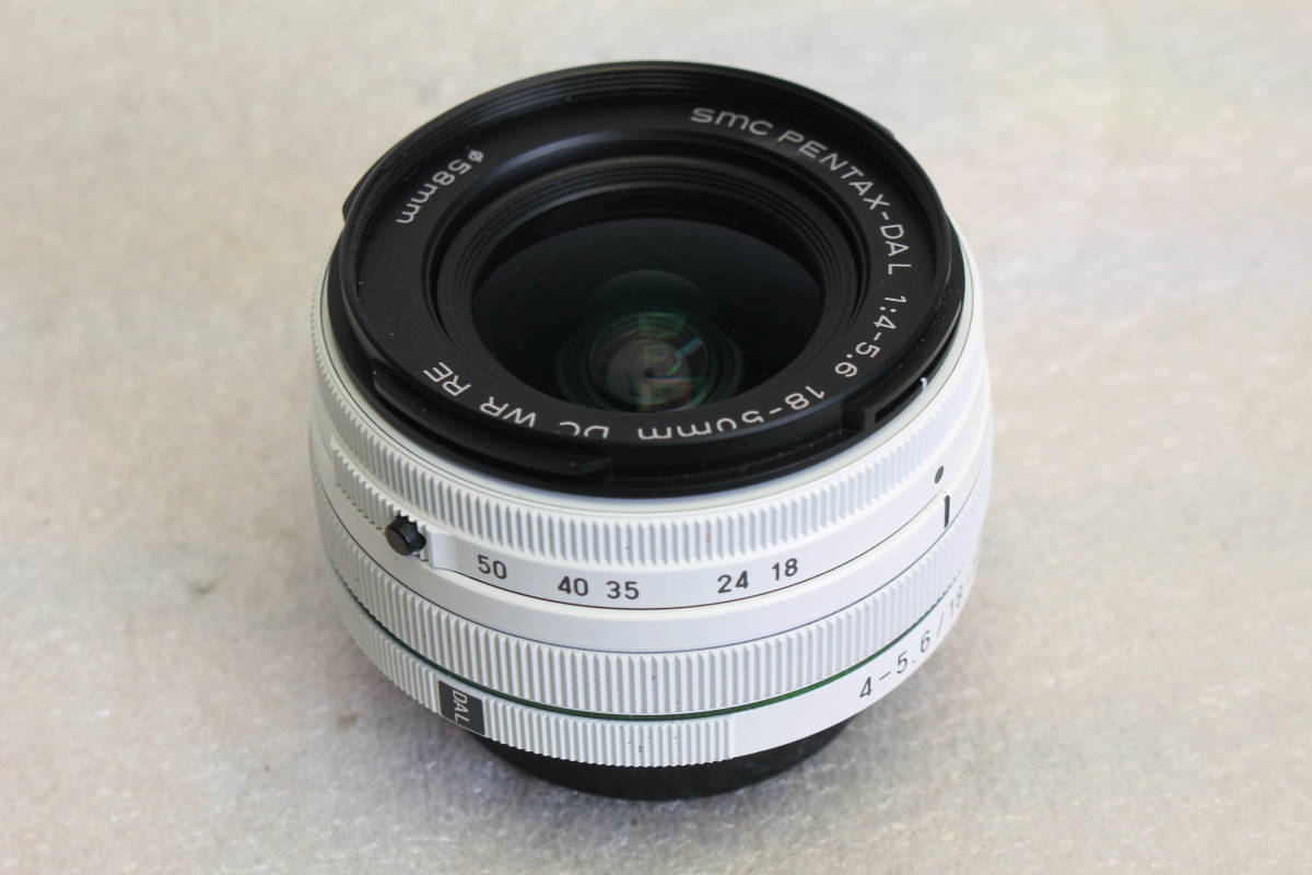 【全体的に状態が悪い】送料520円。うすい曇り。ペンタックス SMC PENTAX DAL 18-50mmF4‐5.6 DC WR RE ホワイト 管理2の落札情報詳細 - ヤフオク落札価格 ...