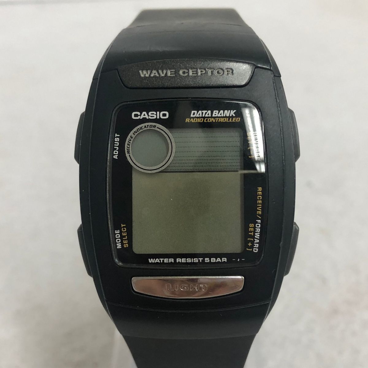 【傷や汚れあり】B412-D1-144 CASIO DATABANK カシオ データバンク ウェーブセプター FKT-300 クォーツ デジタル スクエア ブラック メンズ 腕時計 ②の落札 ...