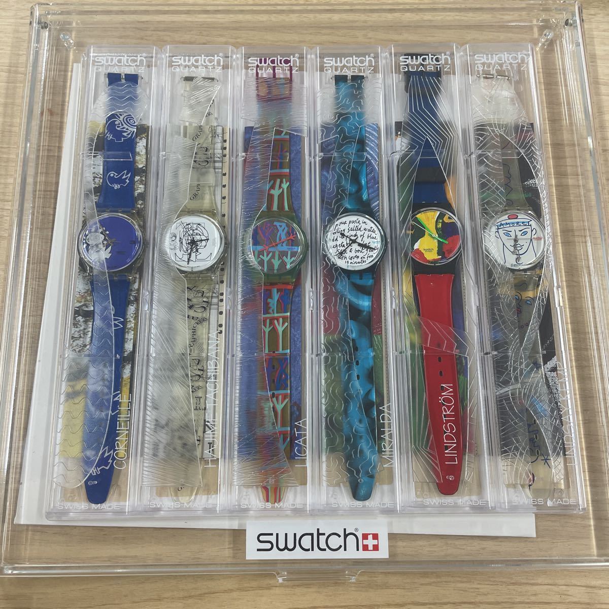 【やや傷や汚れあり】SWATCH スウォッチ Artist collection アーティストコレクション 6本セット 腕時計 アナログ 限定 ...