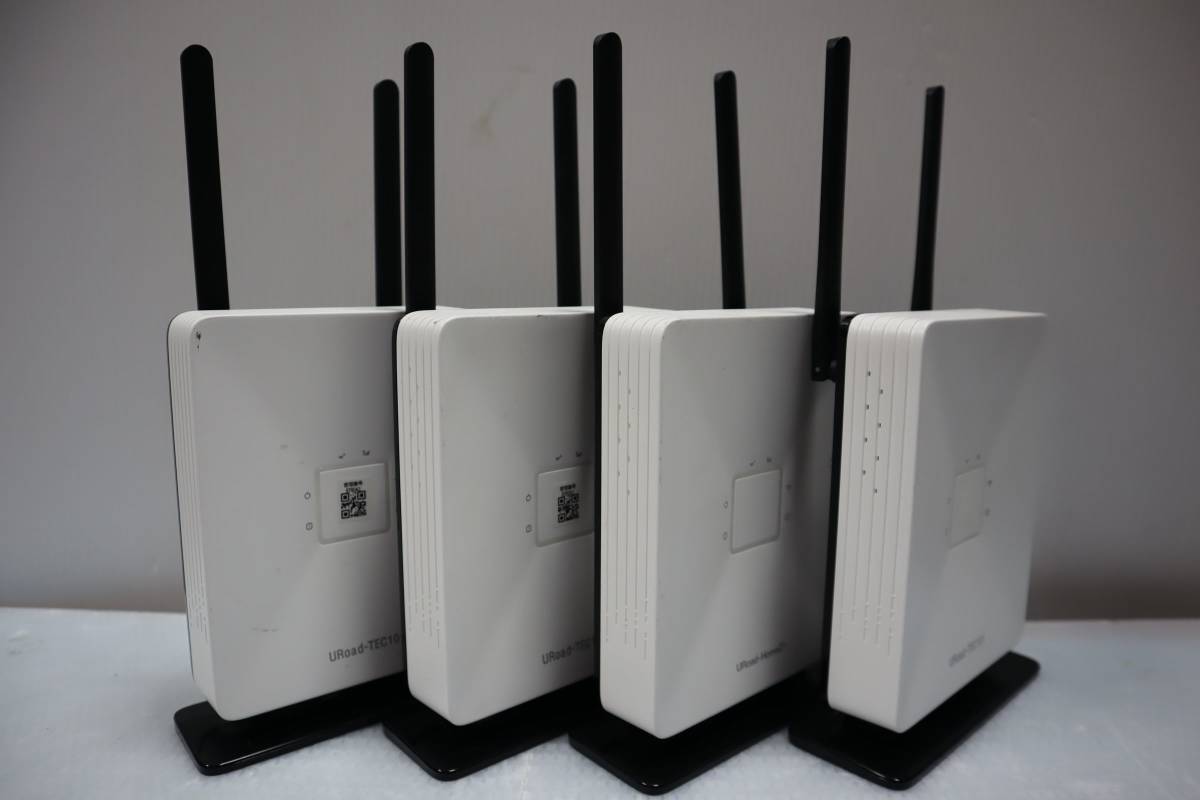 【やや傷や汚れあり】CB6545 ** 4個セット WiMAX専用ルーター 通信アダプタ URoad-TEC101 URoad Home2 ...