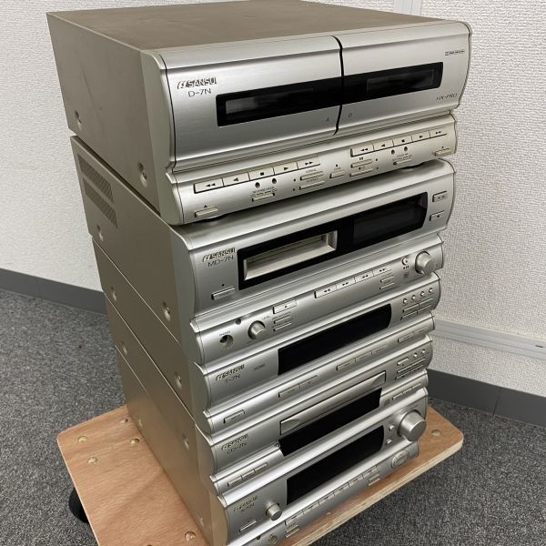 【傷や汚れあり】Z014-H15-1977 SANSUI サンスイ S-5N スピーカー D-7N カセットデッキ MD-7N MD-7N T-7N チューナー CD-7N CDプレーヤー A ...