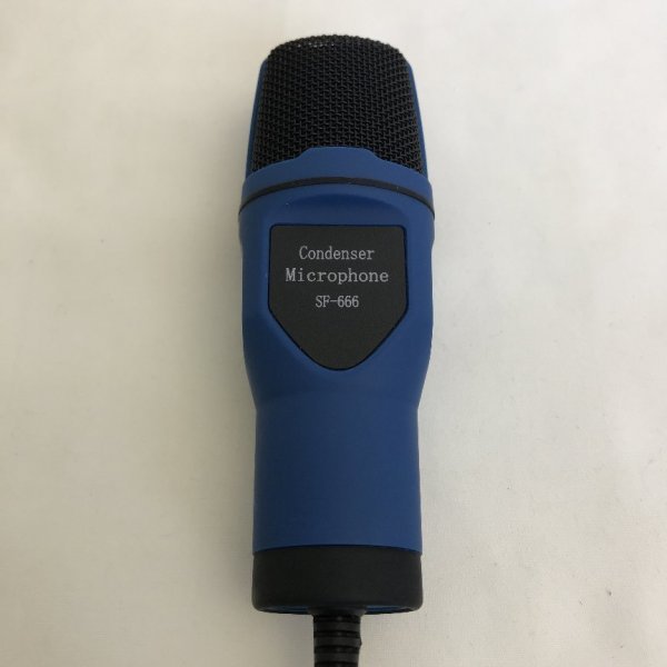 【やや傷や汚れあり】DESKTOP CONDENSER MICROPHONE コンデンサーマイク SF-666 ブルー 77 00017の落札 ...